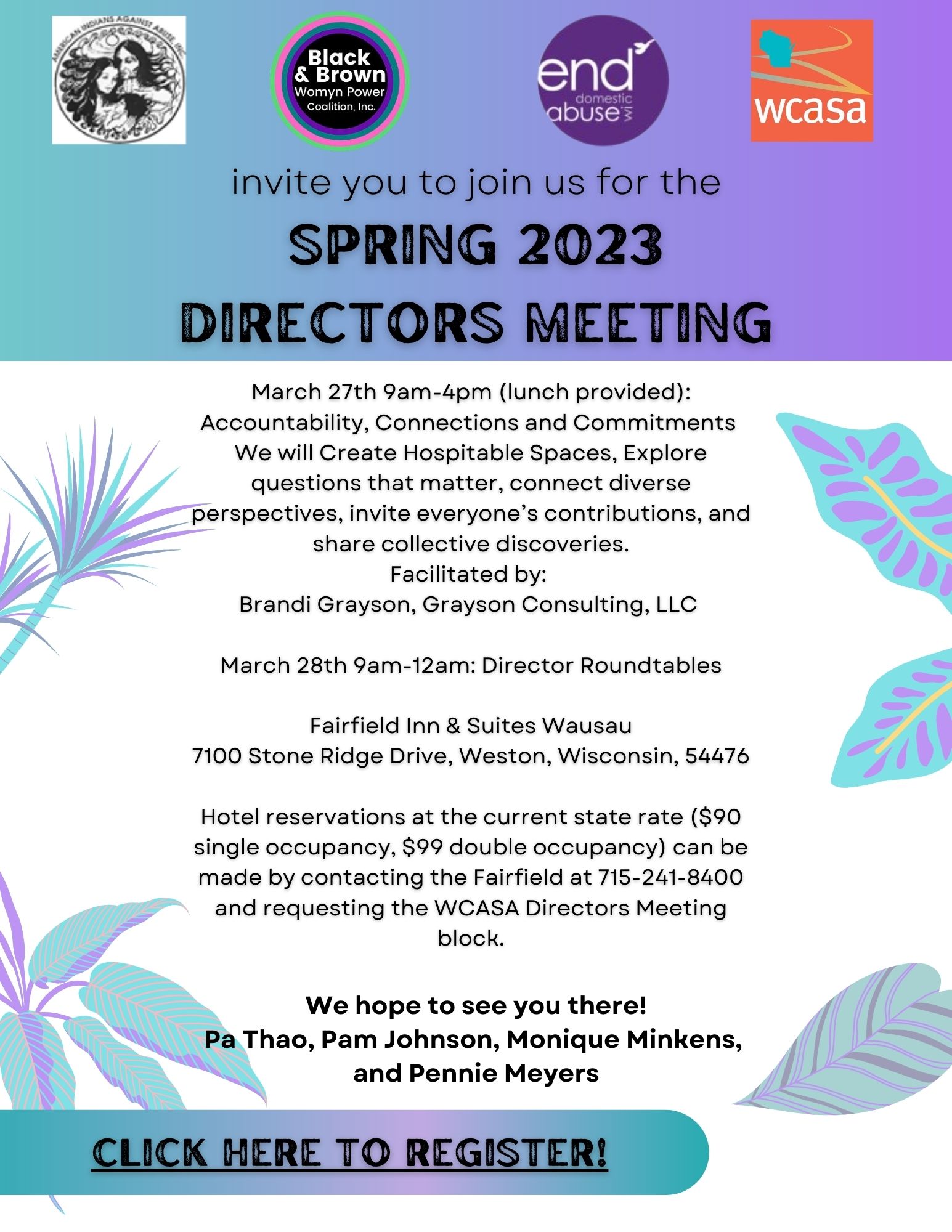 Spring 2023 Directors Meeting | WCASA