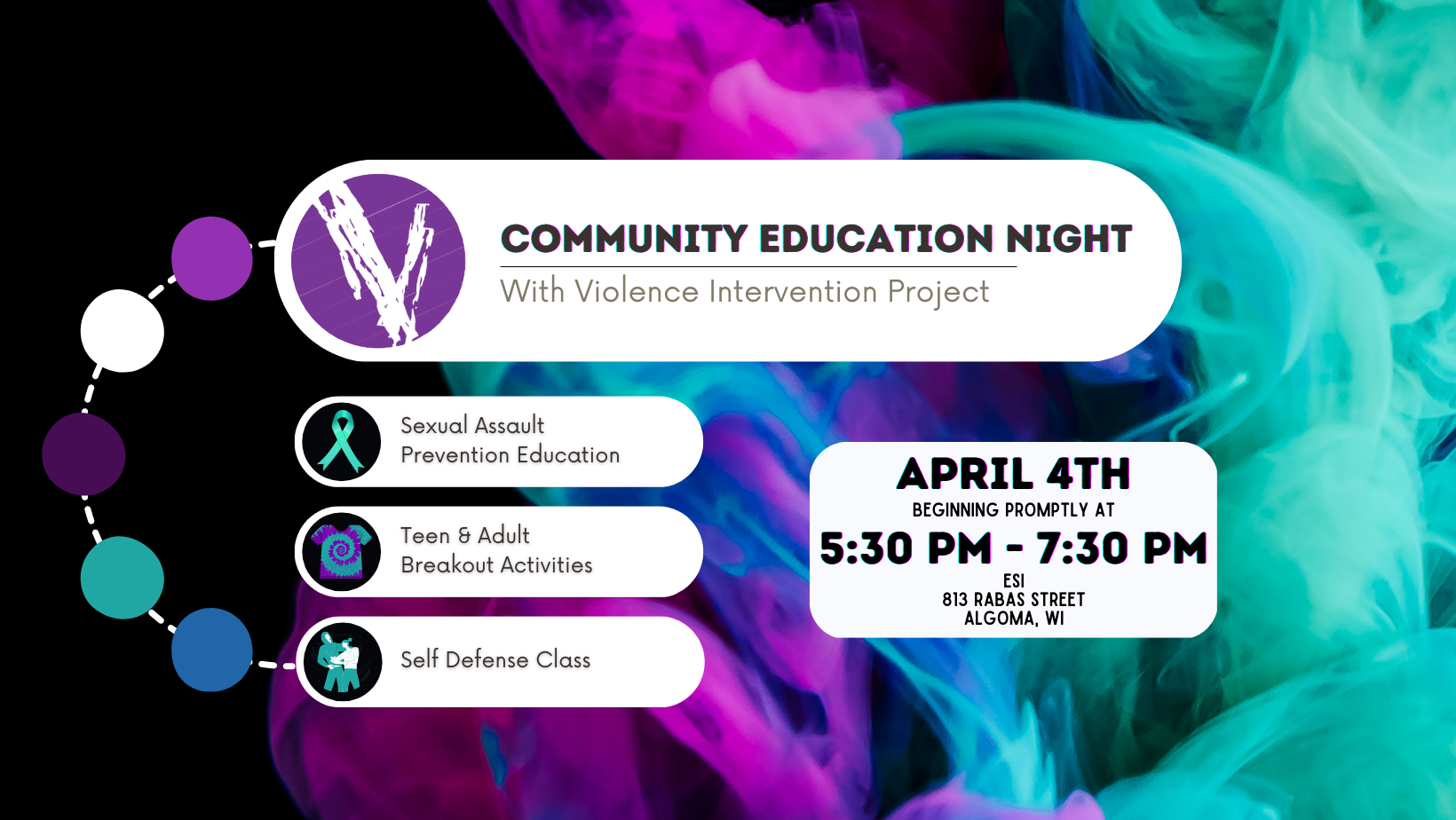 Violence Intervention Project SAAM Event: Community Education Night ...